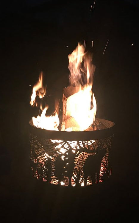 Fire Pit 21" diameter - Banff Design – Little Monkey Metalworks