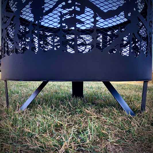 Fire Pit Diameter 31" - Elk Spruce Design – Little Monkey Metalworks